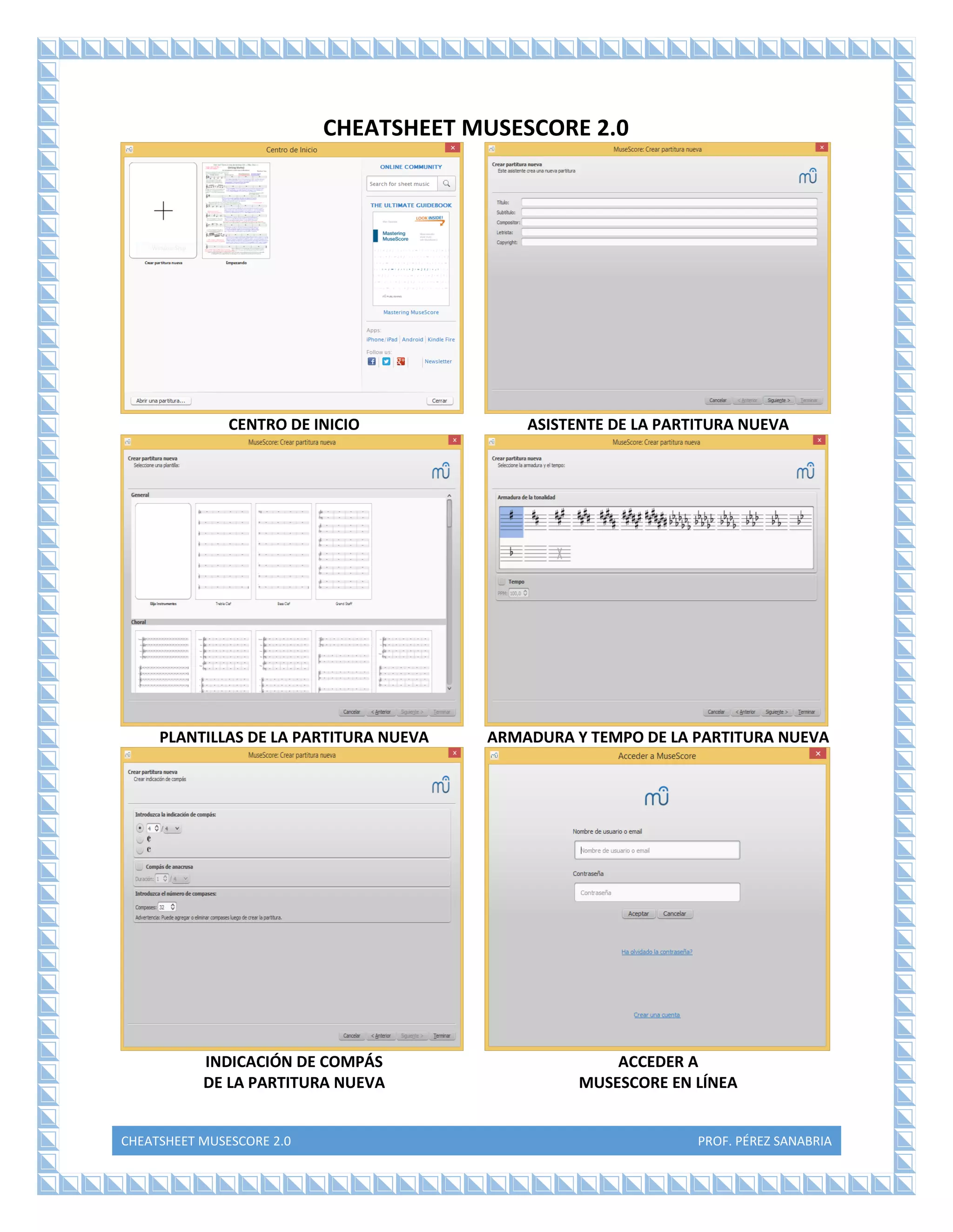 Cheatsheet Musescore 2 | PDF
