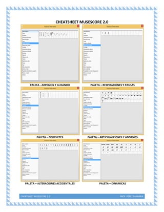 Cheatsheet Musescore 2 | PDF