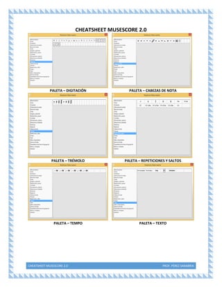 Cheatsheet Musescore 2 | PDF