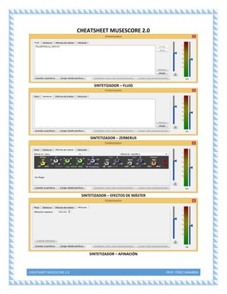 Cheatsheet Musescore 2 | PDF
