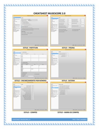 Cheatsheet Musescore 2 | PDF