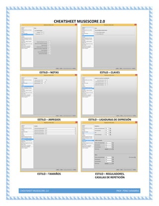 Cheatsheet Musescore 2 | PDF