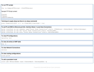 Cheatsheet of msdos | PDF