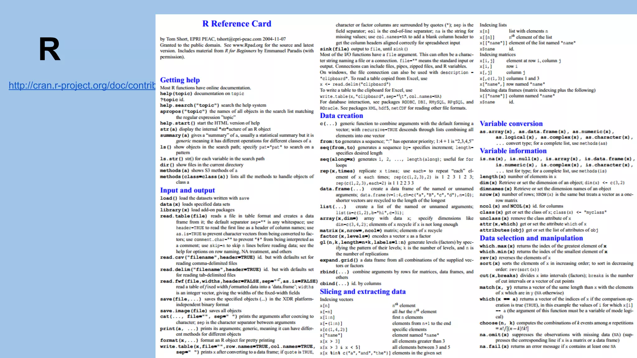 Cheat sheets for data scientists | PPT