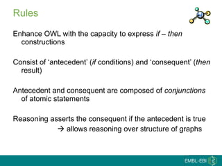 Representing the ChEBI ontology in OWL | PPT | Databases | Computer Software and Applications