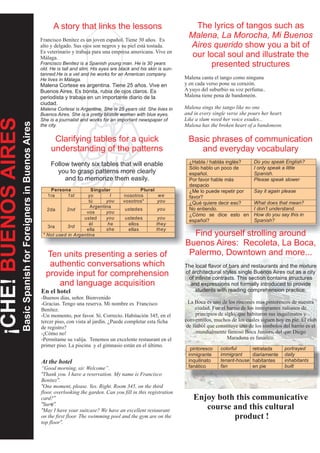 Che Buenos Aires - Basic Spanish for Foreigners in Buenos Aires | PDF