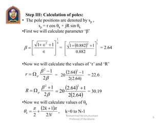 Chebyshev filter | PPTX
