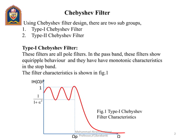 Chebyshev filter Chebyshev filter