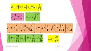 Chebyshev's inequality | PDF