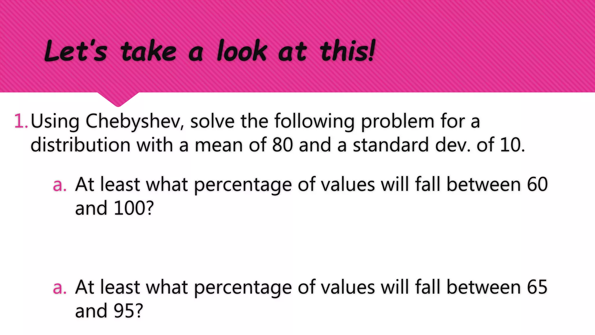 Chebyshev's Theorem | PPTX