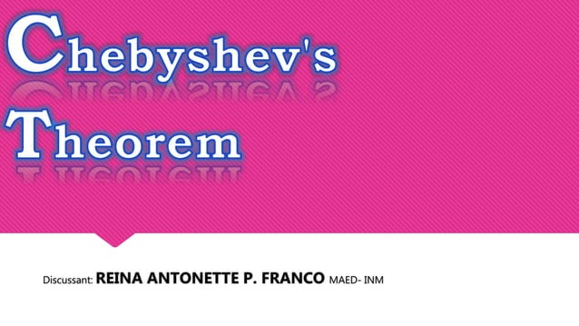 Chebyshev's Theorem | PPTX