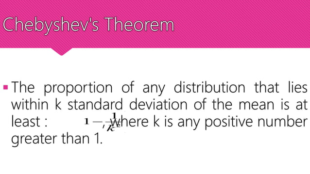 Chebyshev's Theorem | PPTX
