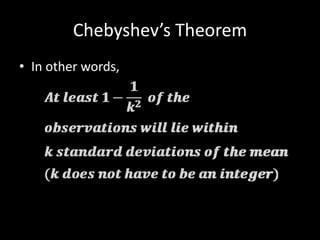 Chebyshev theorem | PPTX