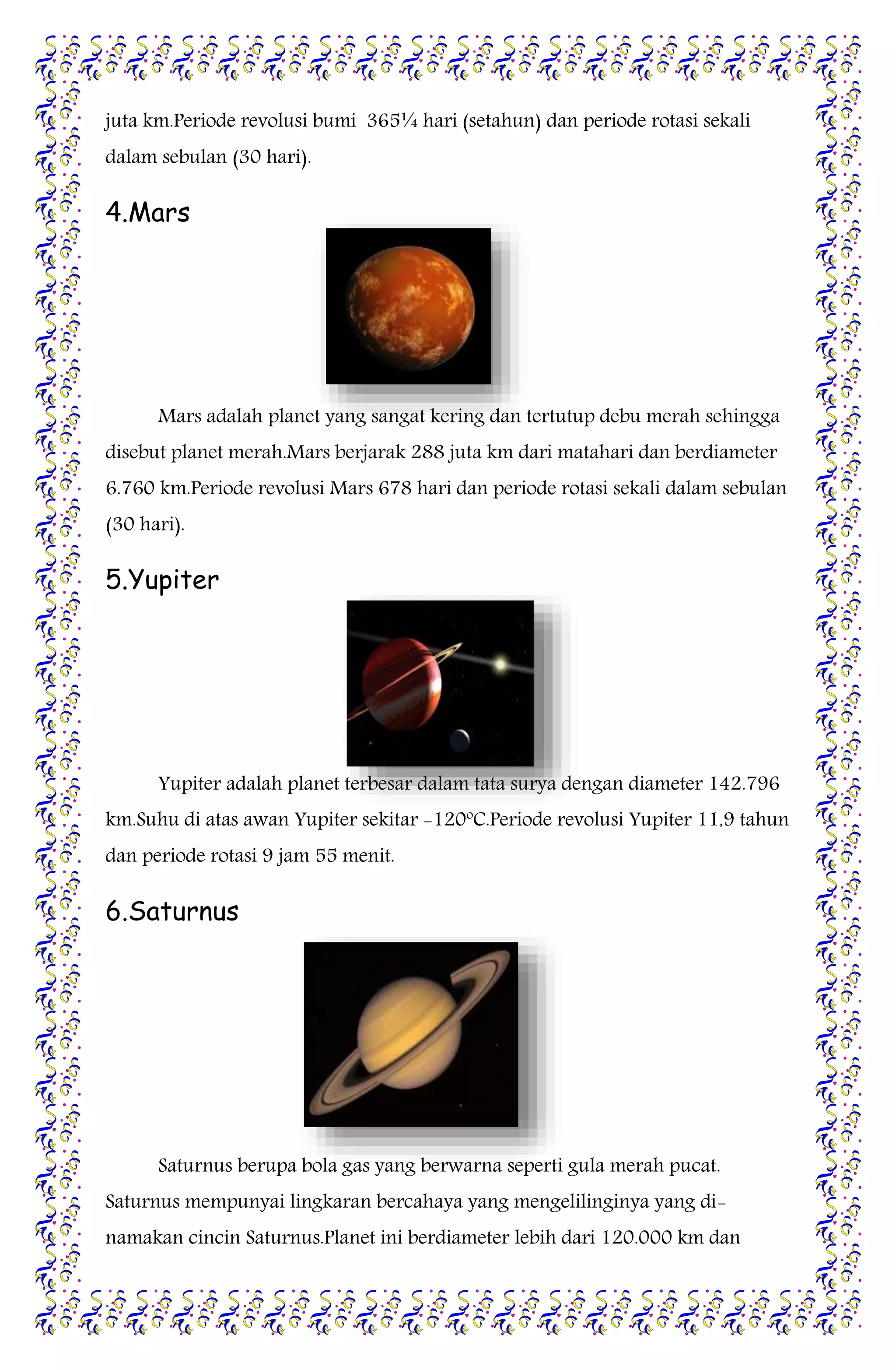Susunan planet Geography | DOCX