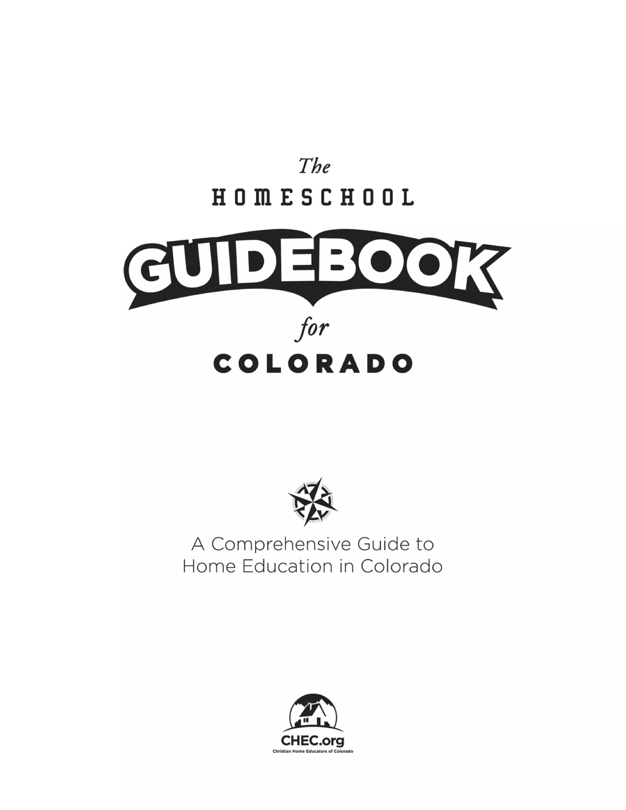 Colorado Homeschool Guidebook | PDF