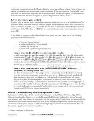 Colorado Homeschool Guidebook | PDF