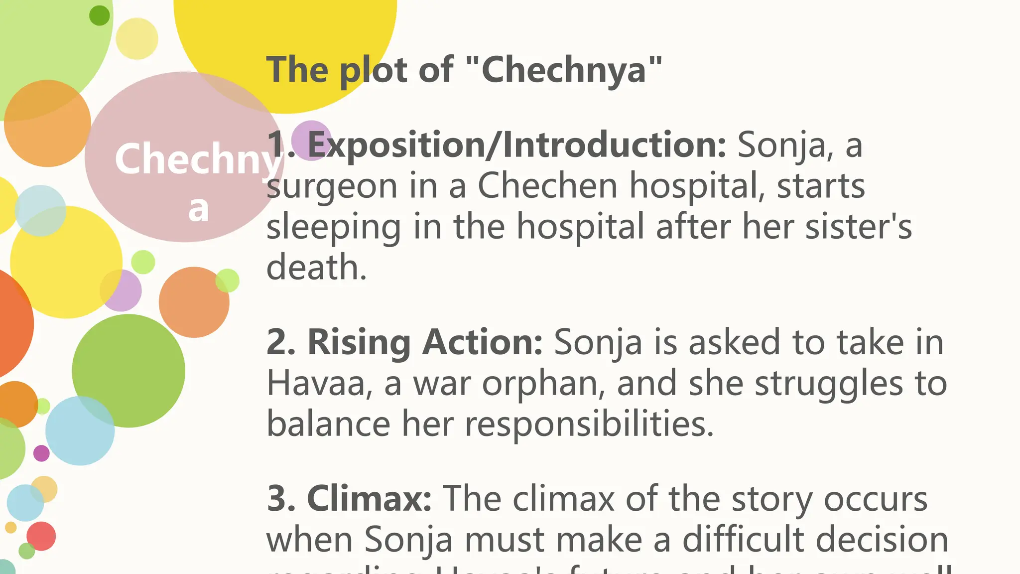Chechnya Story document group presentation | PPTX
