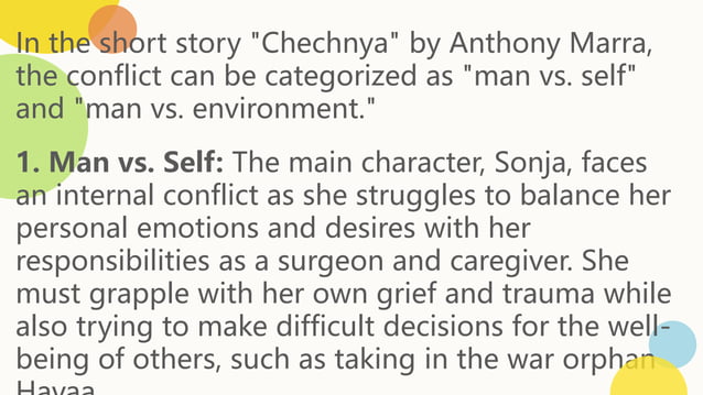 Chechnya Story document group presentation | PPTX