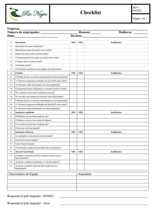 Check-List - Alojamento.doc