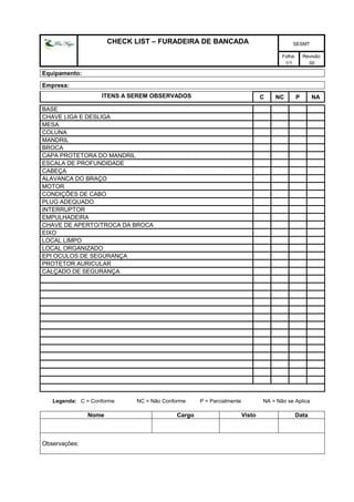 Check-list- BASICO - Furadeira de Bancada-doc.doc