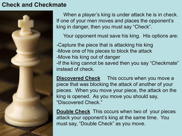 Royal Chess Mall | Check And Checkmate | PPT