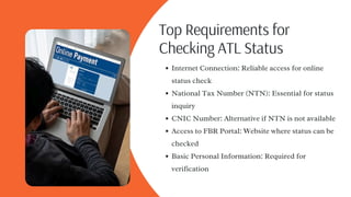 Quickly Check Your ATL Status in Minutes: Step-by-Step Guide | PPT