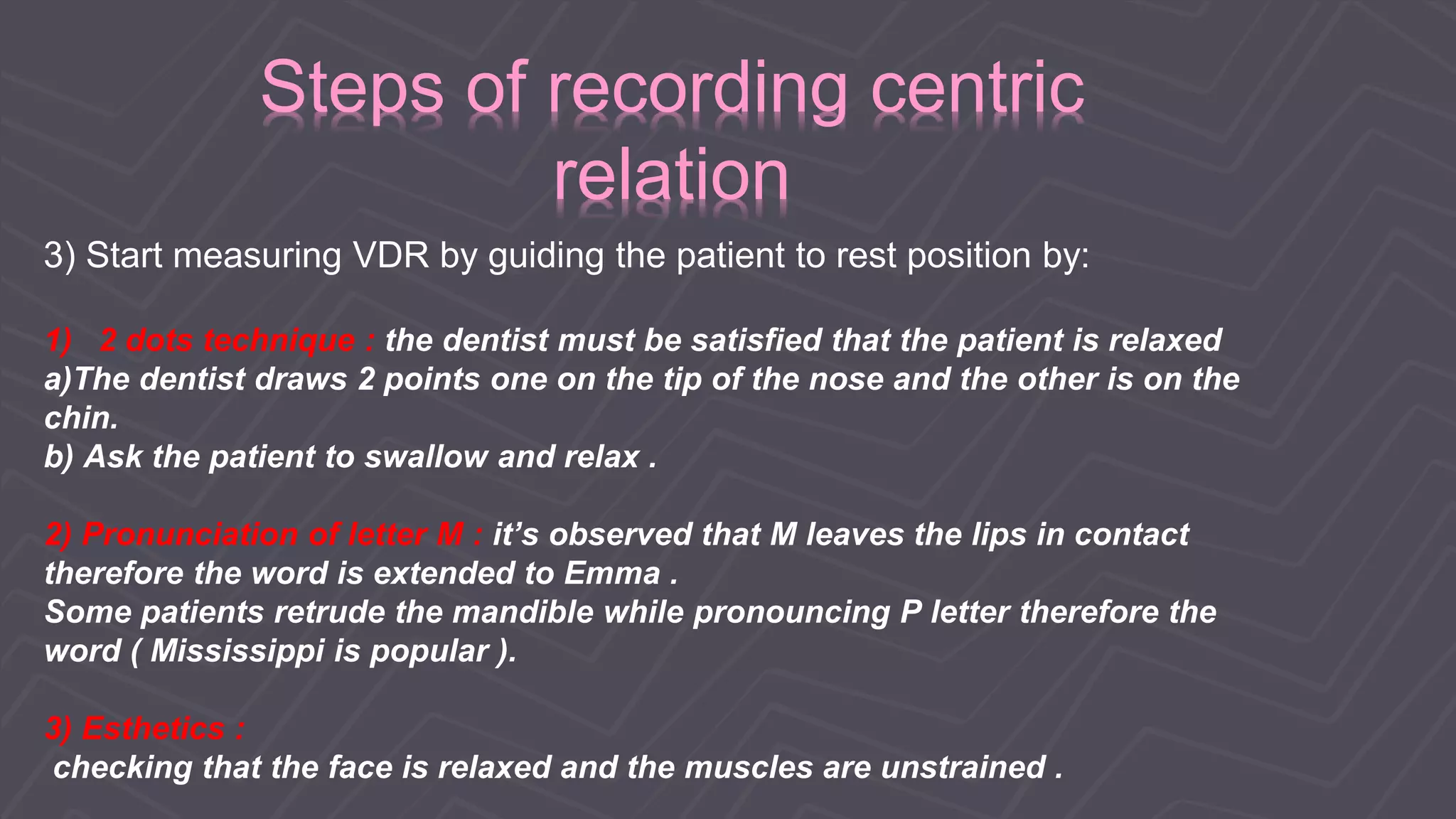 Check bite technique | PDF
