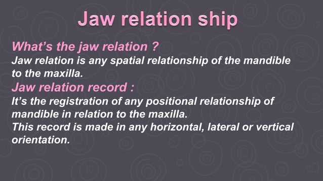 Check bite technique | PDF