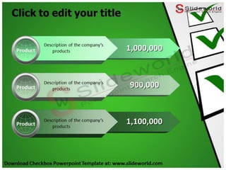 Checkbox Powerpoint Template - SlideWorld | PPTX