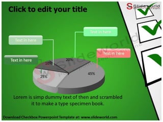 Checkbox Powerpoint Template - SlideWorld | PPTX