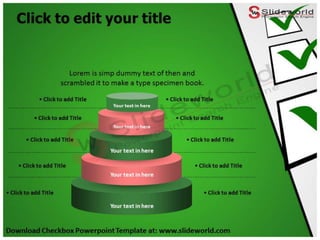 Checkbox Powerpoint Template - SlideWorld | PPTX