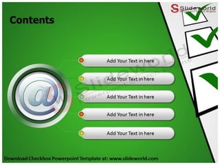 Checkbox Powerpoint Template - SlideWorld | PPT