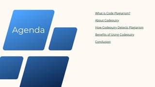 Check Code For Plagiarism With Codequiry | PPT