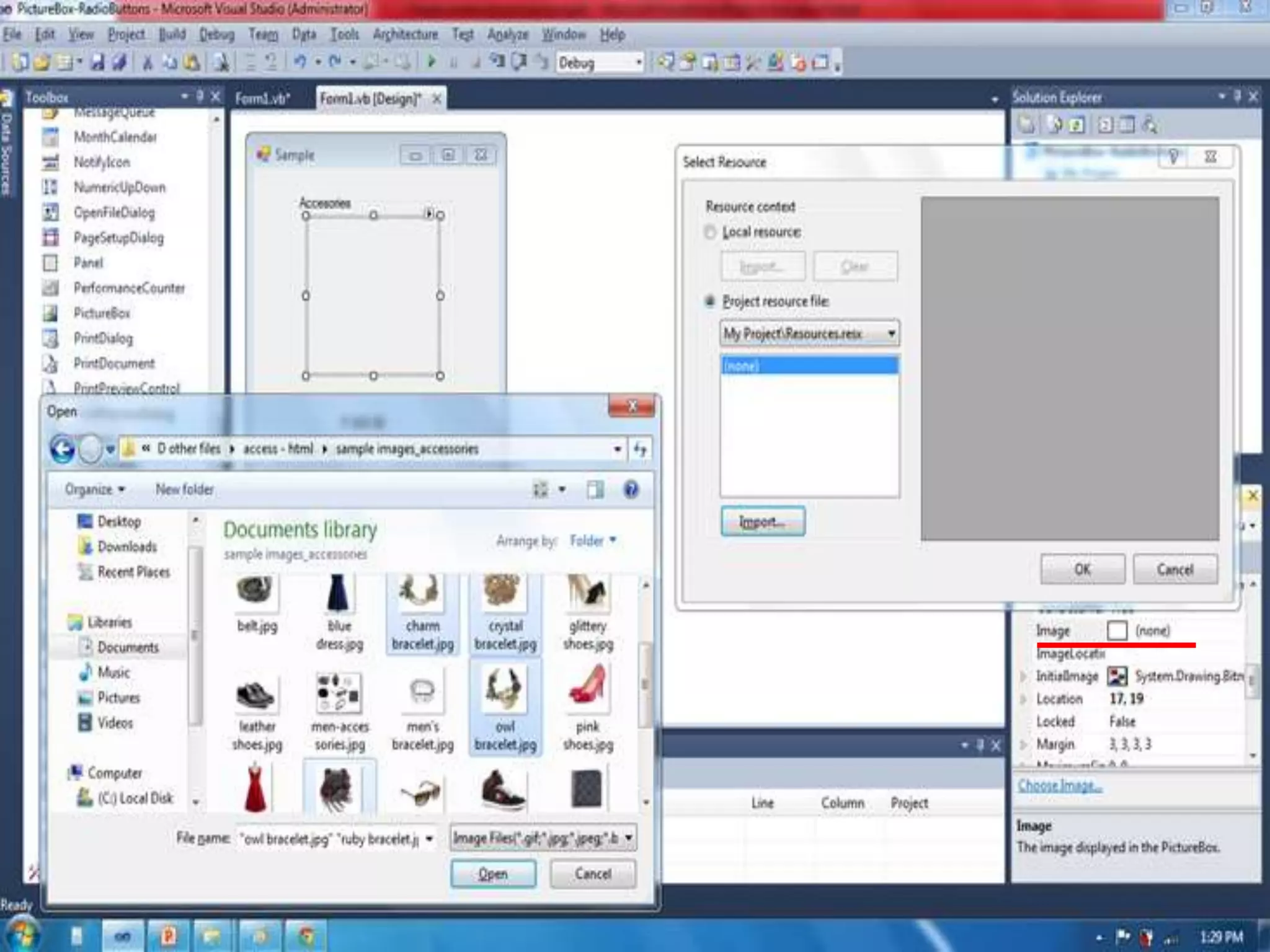 Check,combo,list,picture box | PPTX