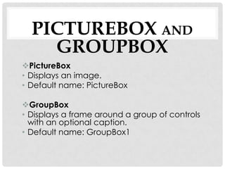 Check,combo,list,picture box | PPTX