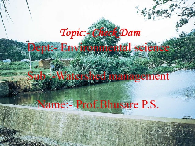 Checkdam | PPT