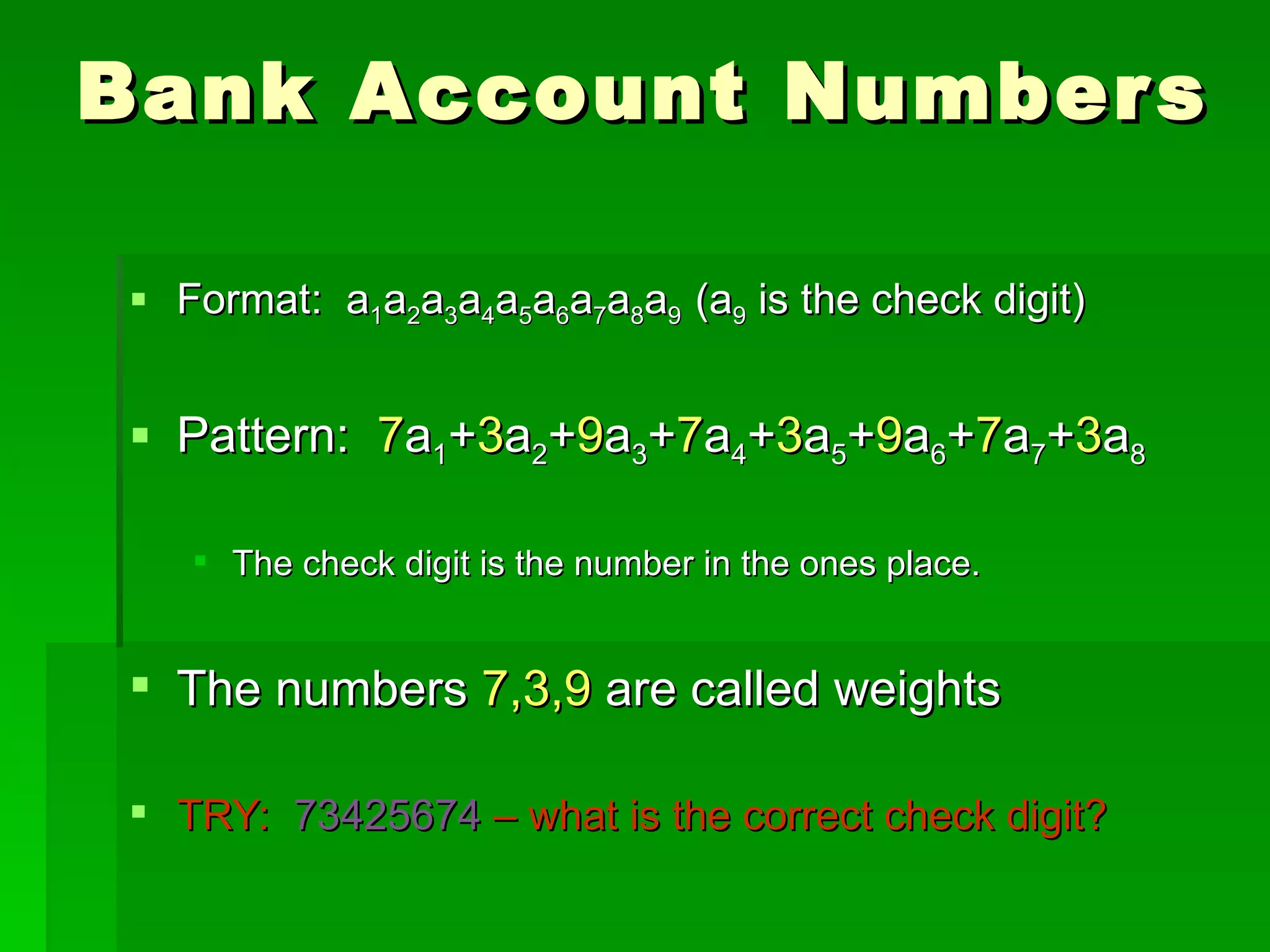 Check digits | PPT