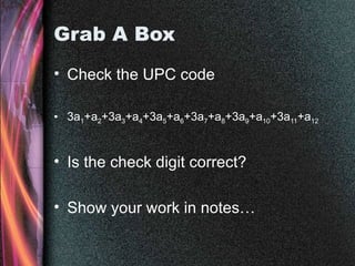 Check digits | PPT