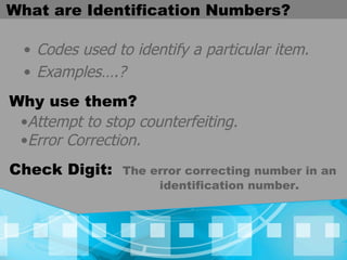 Check digits | PPT