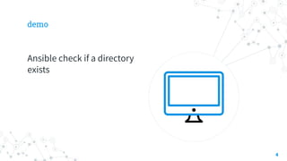 Check if a directory exists - ansible module stat | PPT