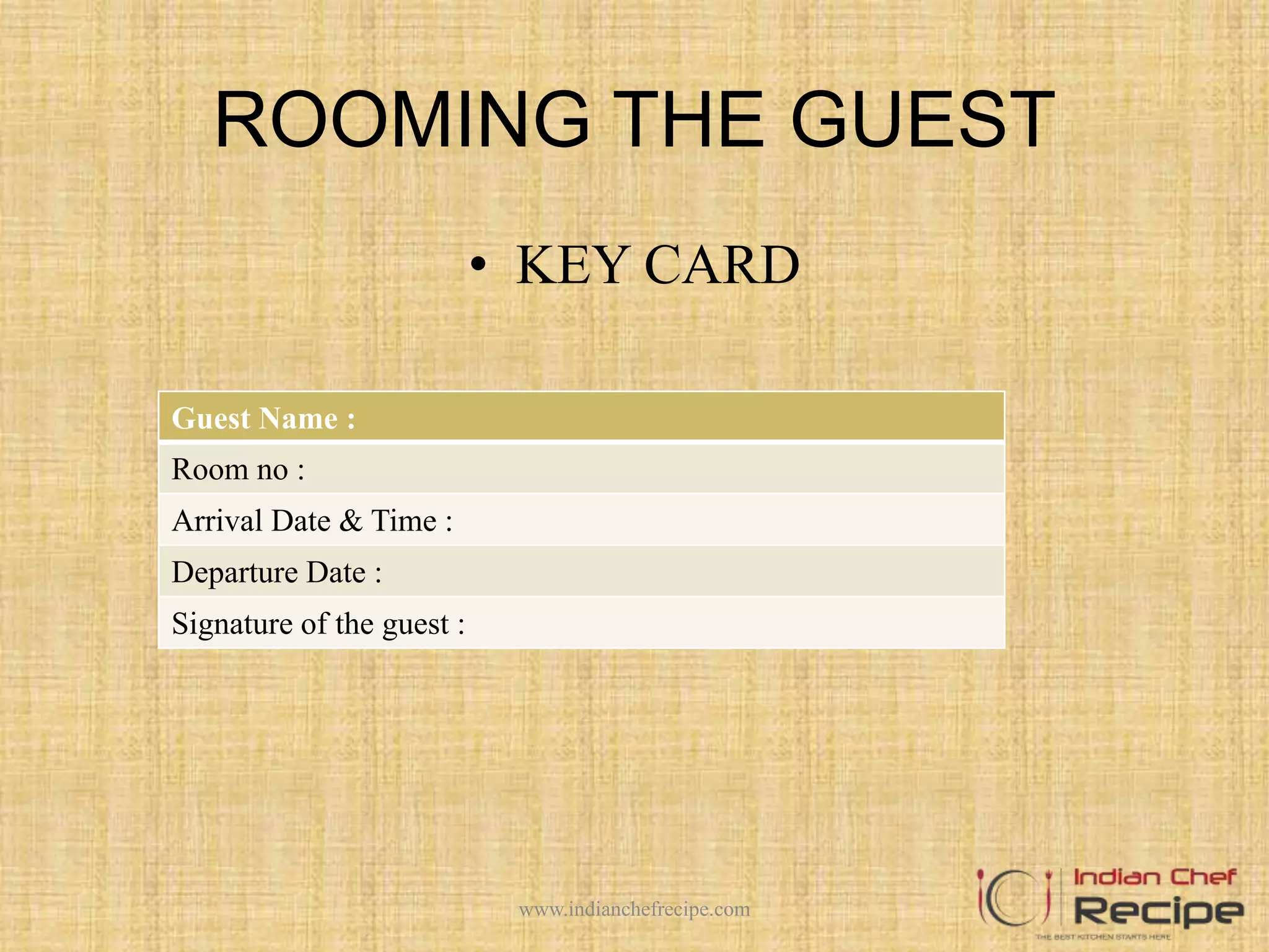 CHECK IN AND CHECK OUT PROCEDURES IN HOTEL | PPTX
