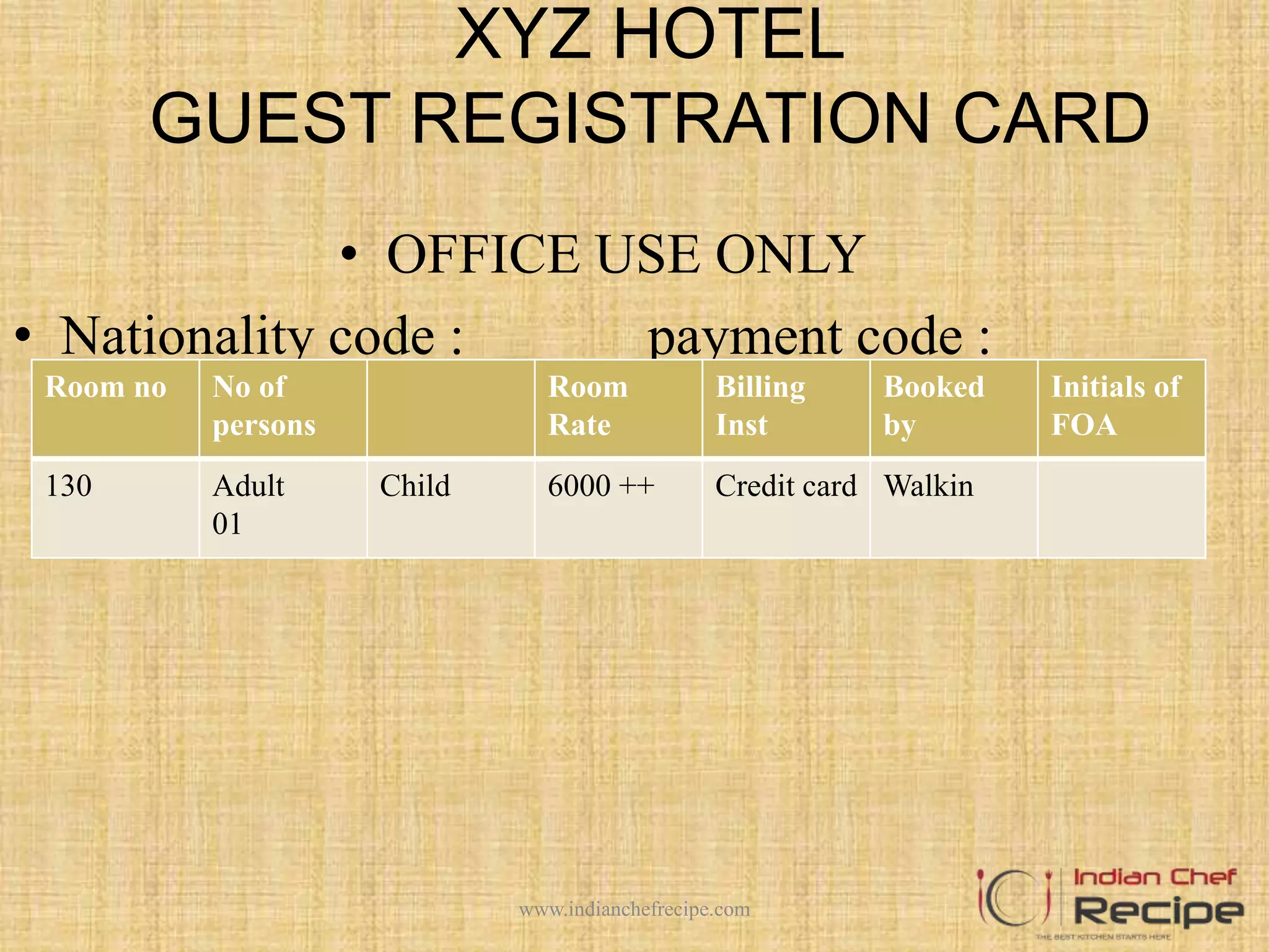 CHECK IN AND CHECK OUT PROCEDURES IN HOTEL | PPTX