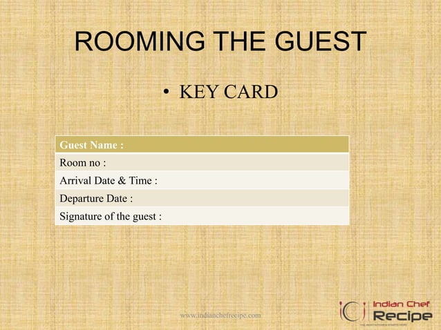 CHECK IN AND CHECK OUT PROCEDURES IN HOTEL | PPTX