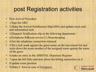 CHECK IN AND CHECK OUT PROCEDURES | PPTX