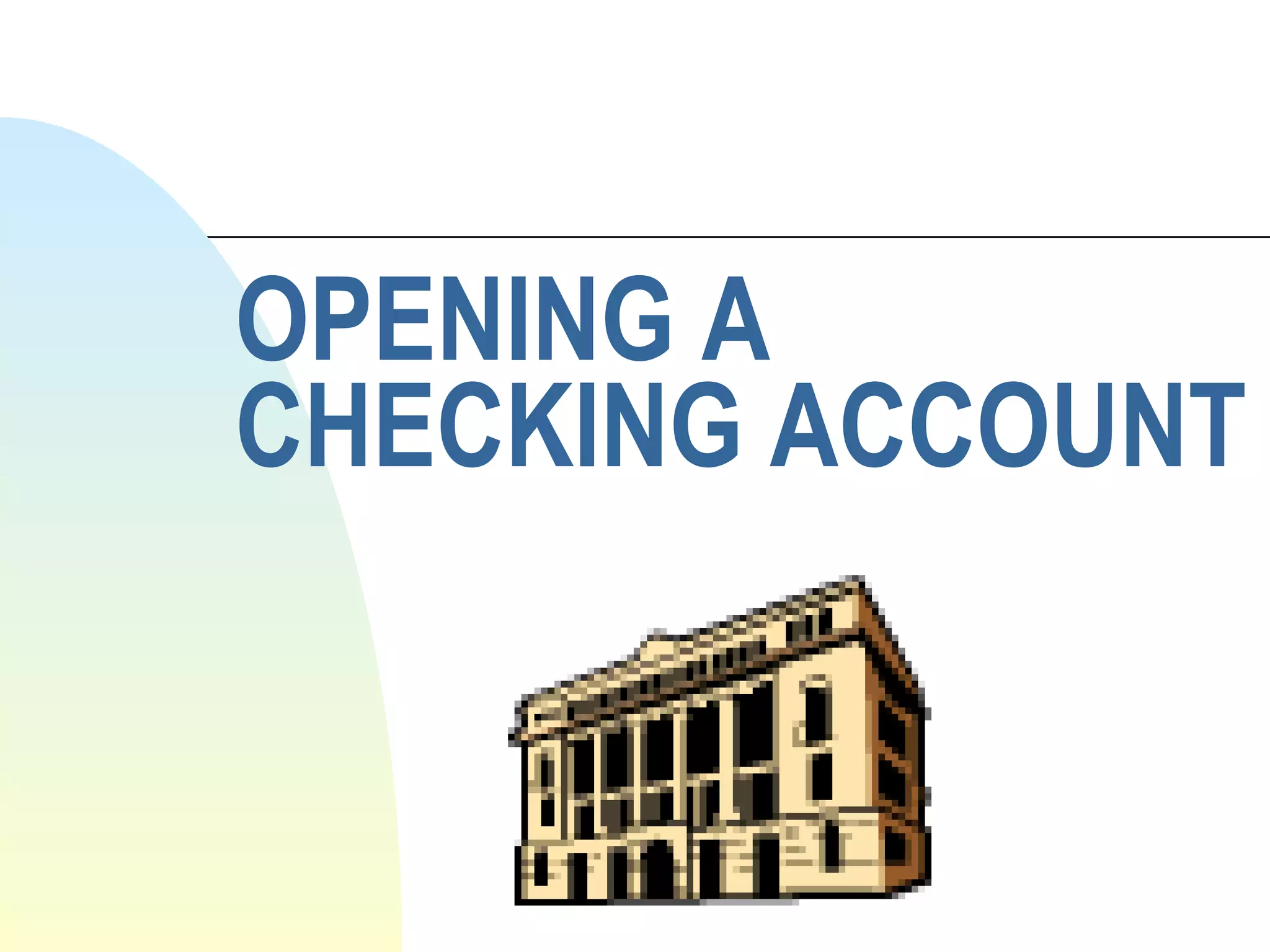 Checking Accounts | PPT