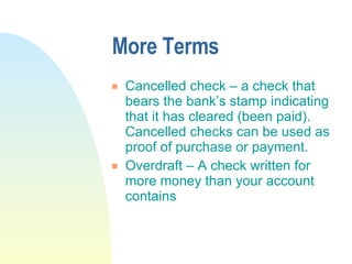 Checking Accounts | PPT