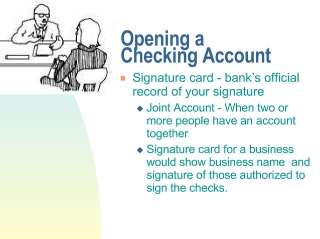 Checking Accounts | PPT