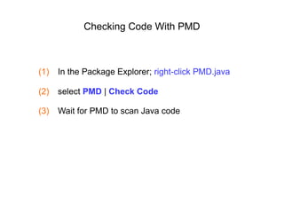 Checking code-with-pmd | PDF