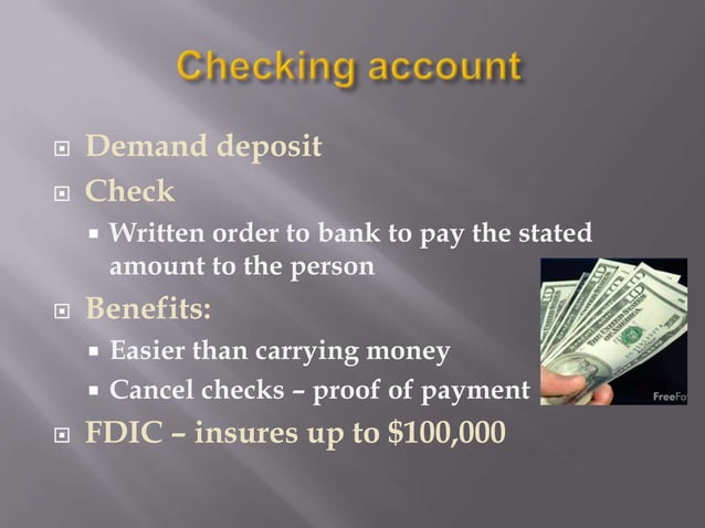 Checking accounts | PPT