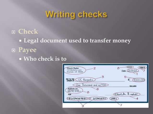 Checking accounts | PPT